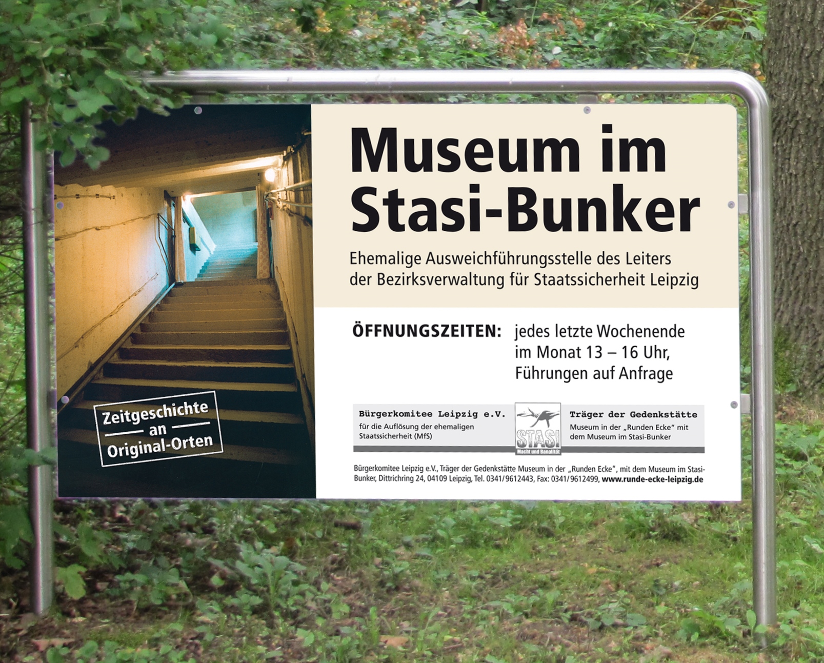 Das Museum im Stasi-Bunker in Machern bei Leipzig bietet am 25. und 26 ...